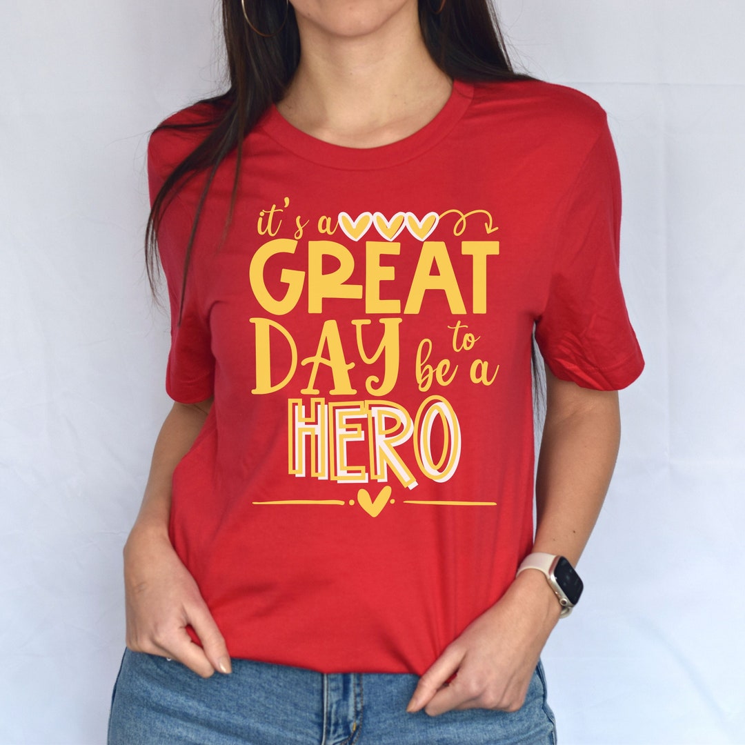 Hero Mascot Shirt, Hero School Spirit Tshirt, Teacher T-shirt, Mascot ...