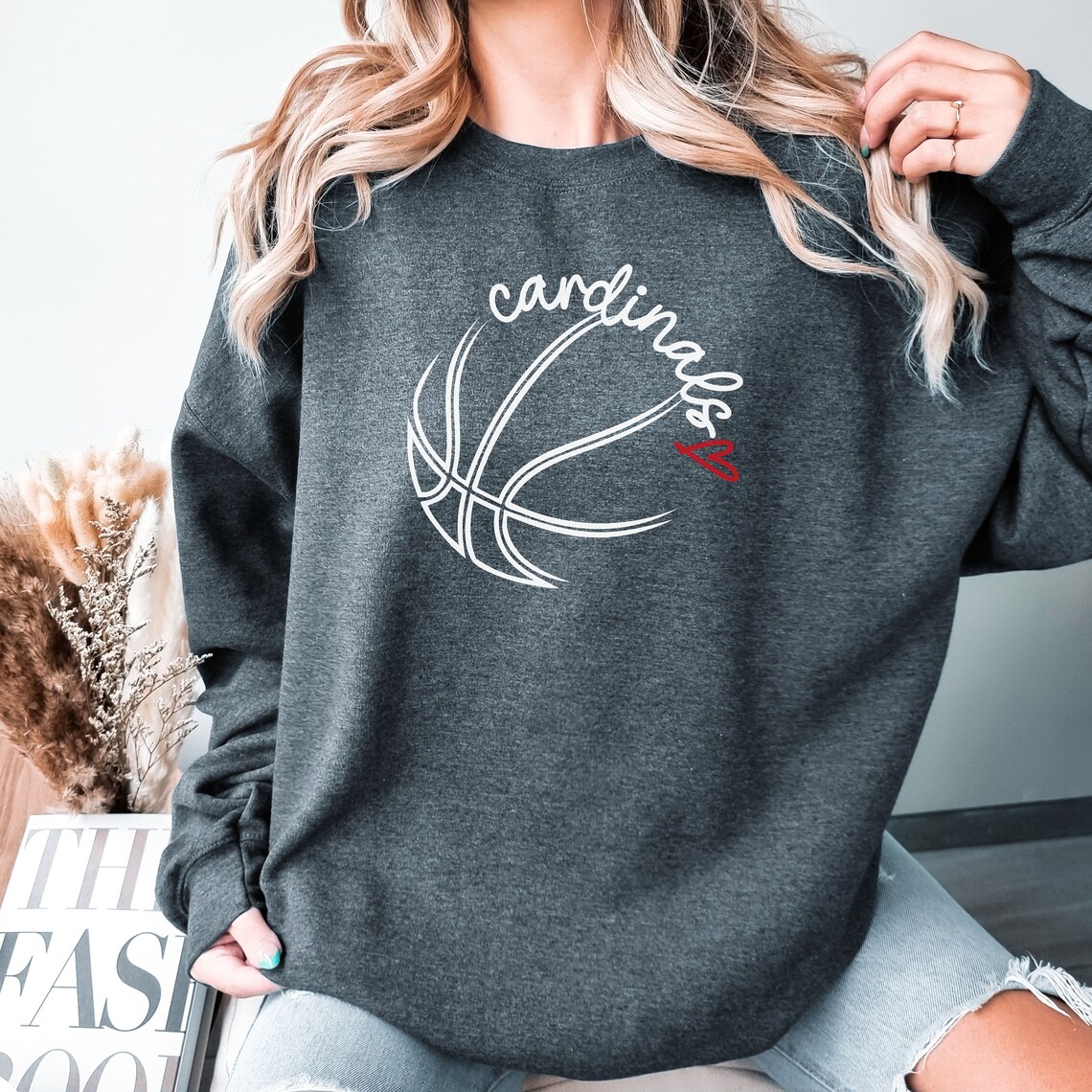 Cardinals Sweatshirt, School Spirit Sweater, Cardinals Mom Shirt ...