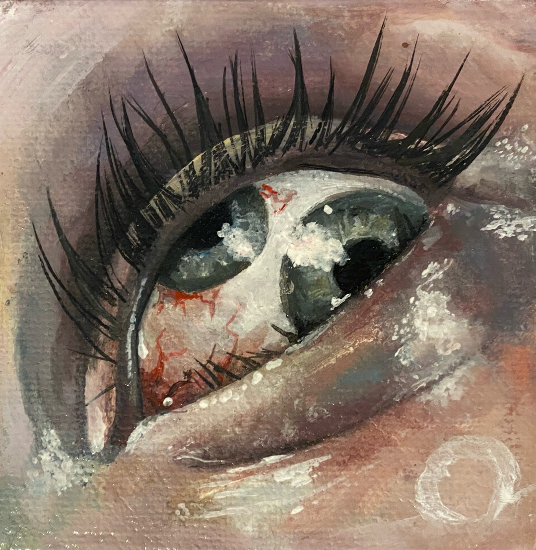 Creepy Eye DIGITAL DOWNLOAD Spooky Eerie Horror Art Gothic Home Wall ...