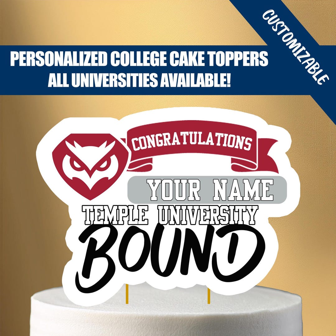 Printable Graduation and School Acceptance Cake Topper University ...