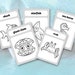 Animal Coloring Pages for Kids, Crayon Art, Toddler Activities, Colored ...