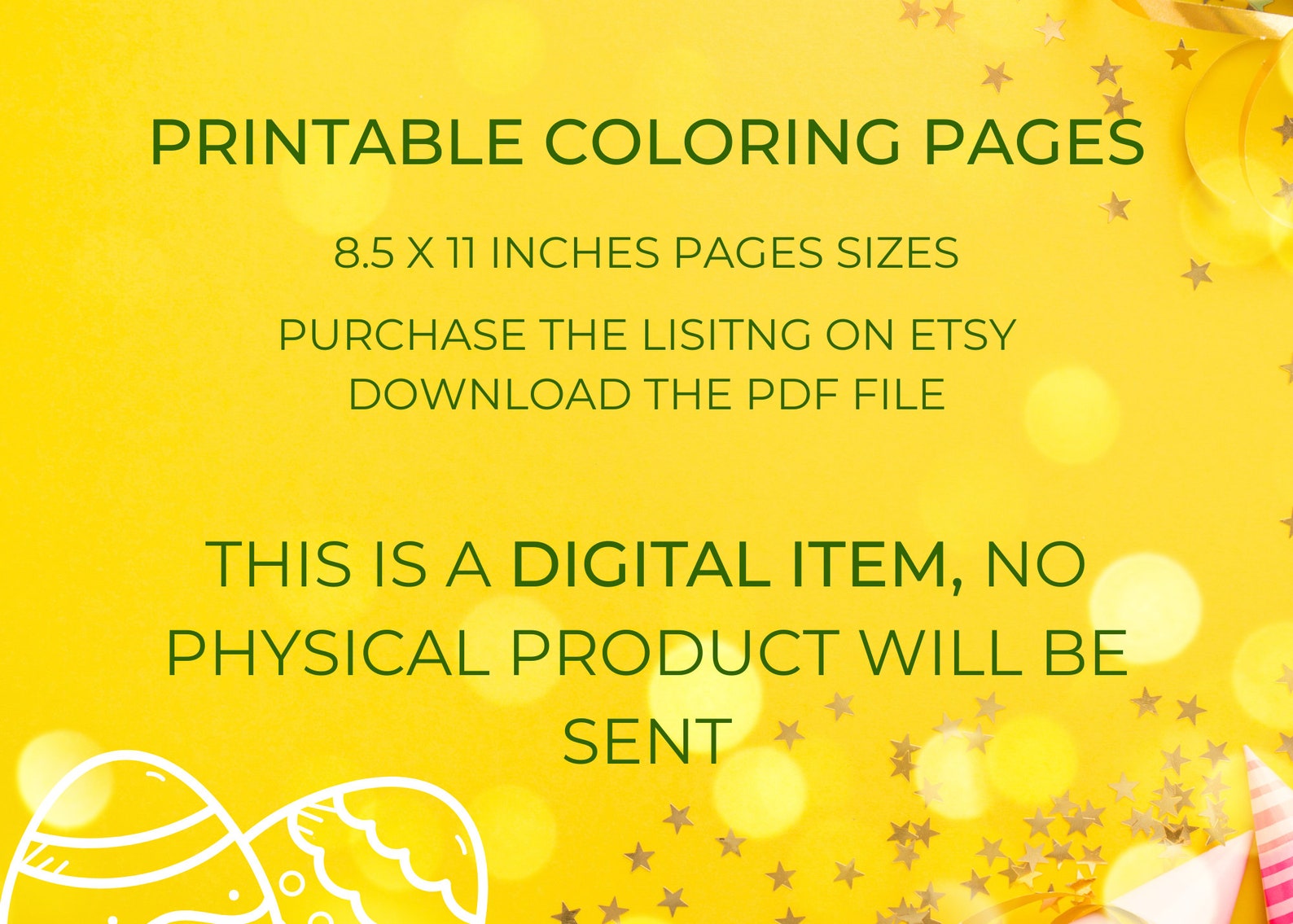 Easter Coloring Pages, Digital Download, Spring Coloring Pages, Easter ...