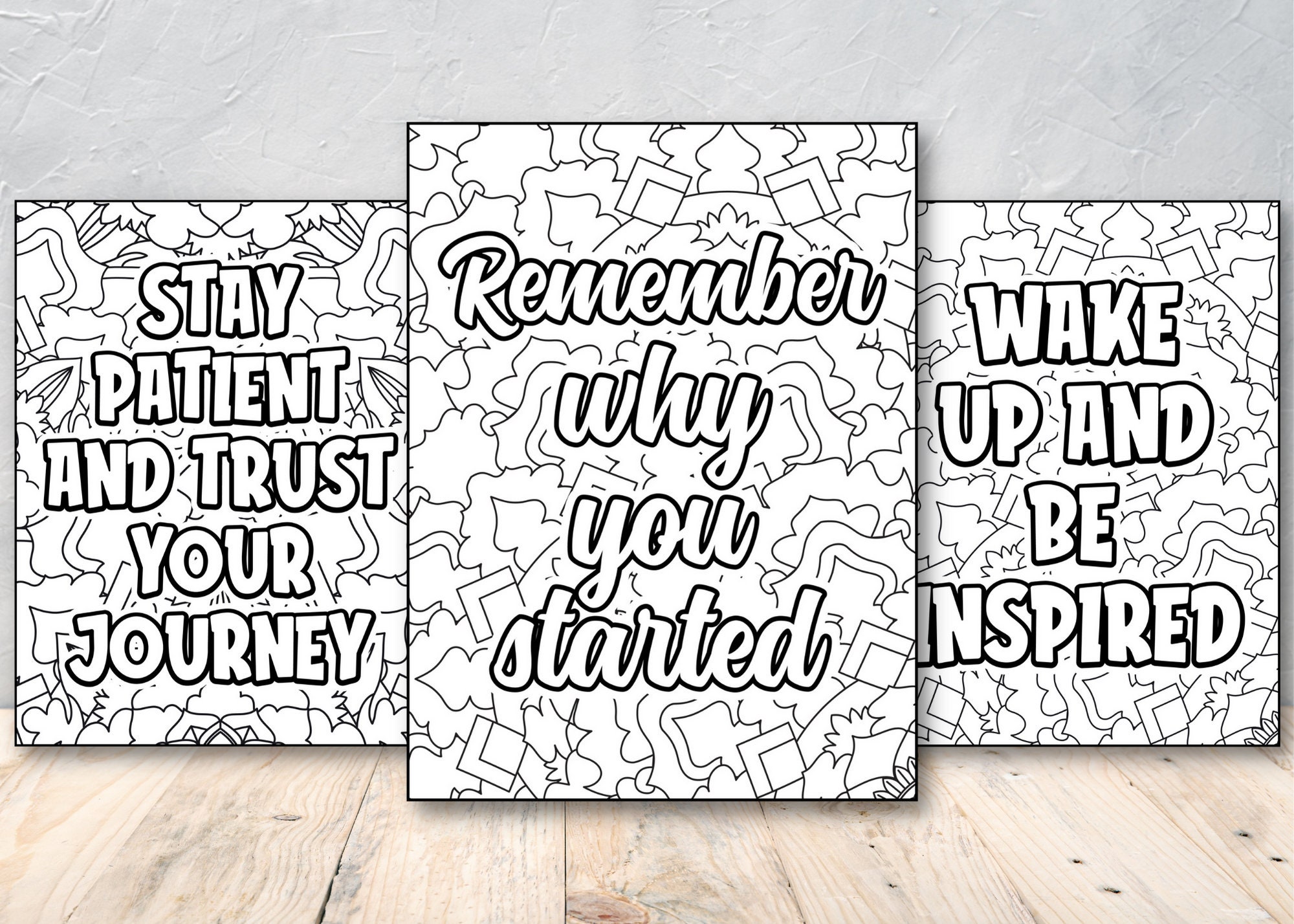 60 Inspirational Quotes Adult Coloring Book, Mental Health ...