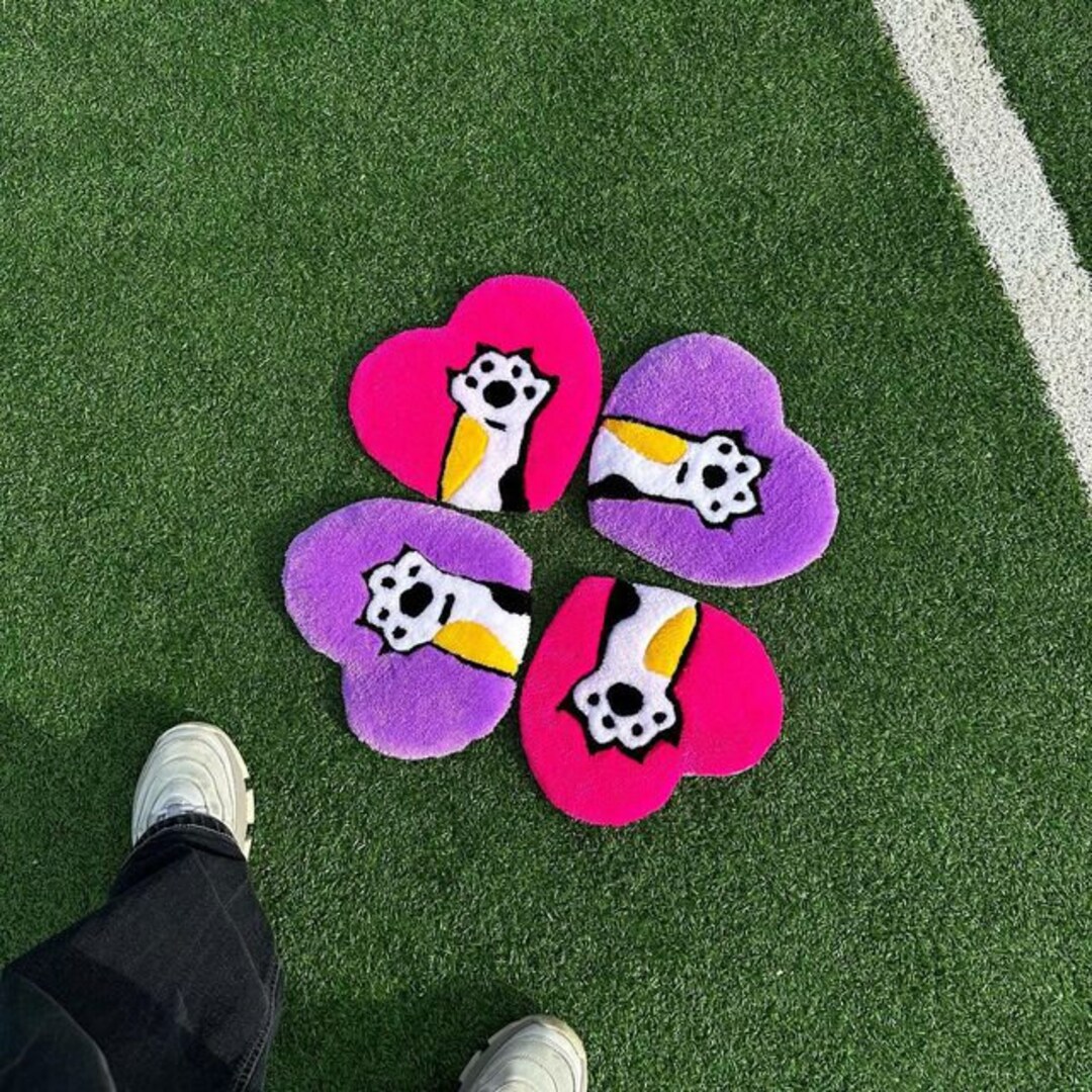 Сat's Paw Rug Tufted Custom/redy to Ship - Etsy