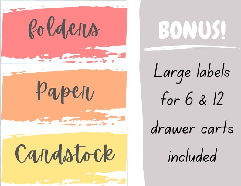Craft Cart Labels | Teacher Labels | Classroom Labels | Teacher Trolley ...