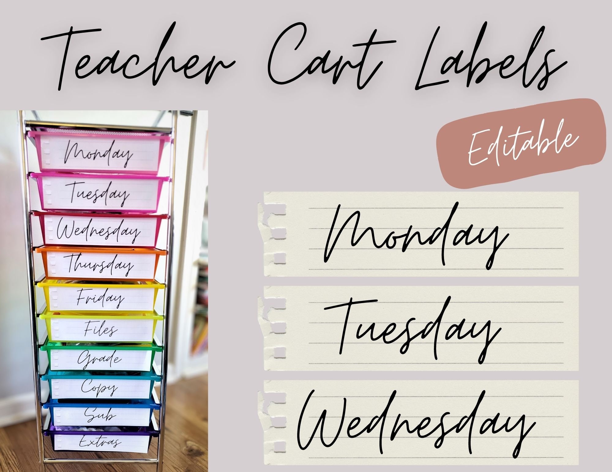 Craft Cart Labels | Teacher Labels | Classroom Labels | Teacher Trolley ...