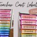 Craft Cart Labels Teacher Labels Classroom Labels Teacher Trolley 10 ...