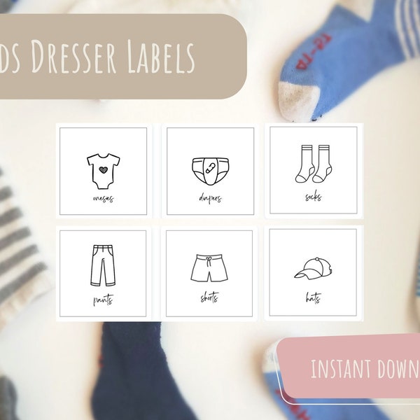 Dresser Labels - Etsy