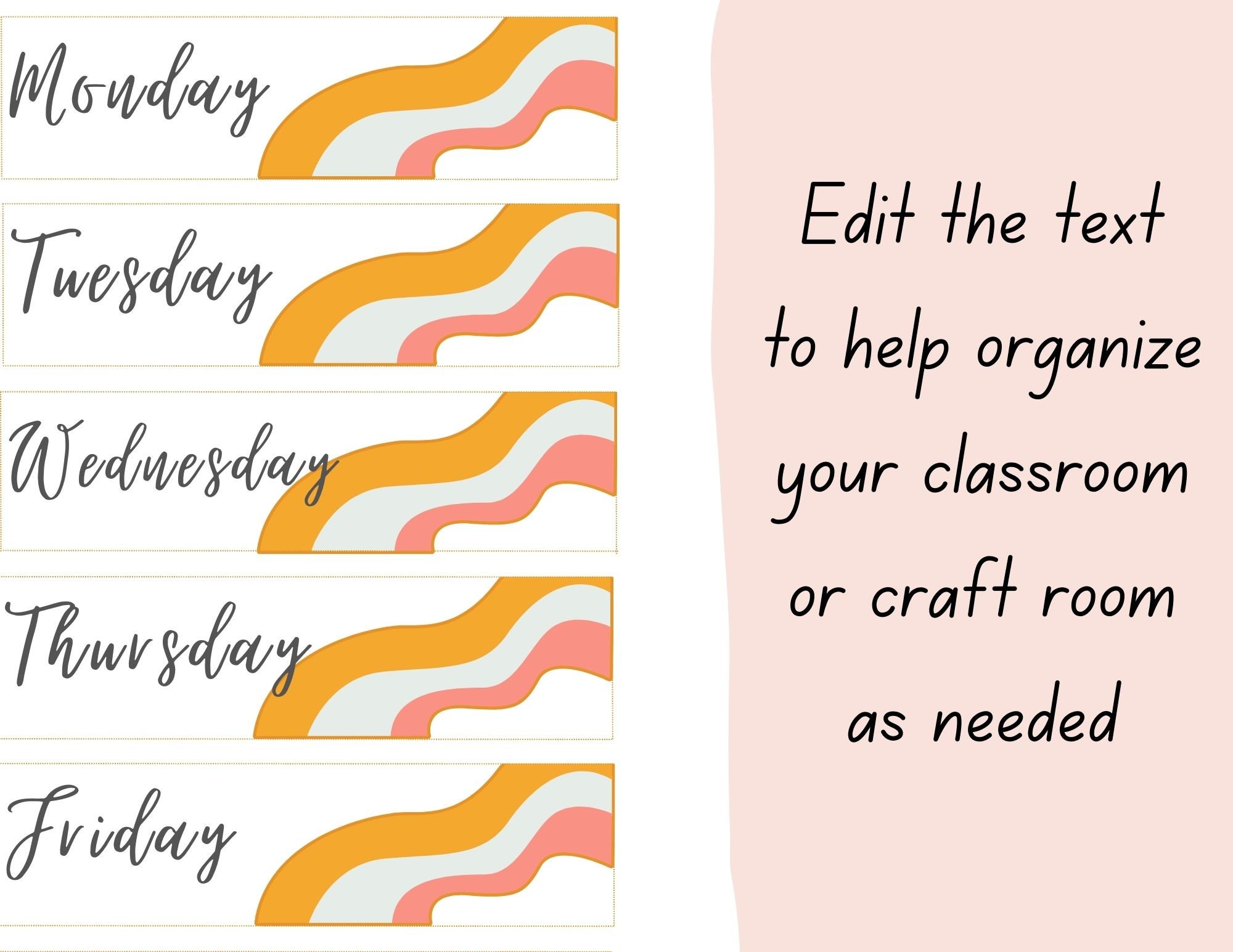 Craft Cart Labels Teacher Labels Classroom Labels - Etsy