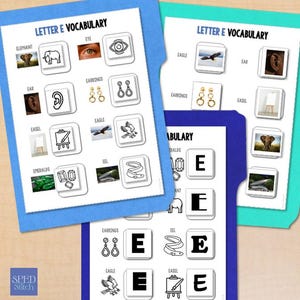Alphabet Matching File Folders With Photos for Special Education Life ...