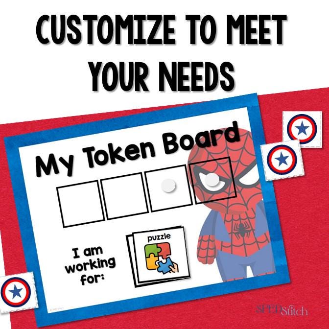 SUPERHERO Token Boards (reward Charts) Visuals for Positive Behavior ...
