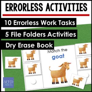 Farm Themed Errorless Learning Work Task Boxes & Activities for Early ...