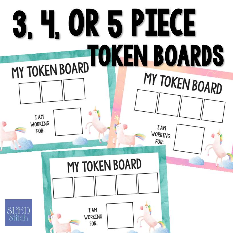 Unicorn Token Boards (reward Charts) Visuals for Positive Behavior ...