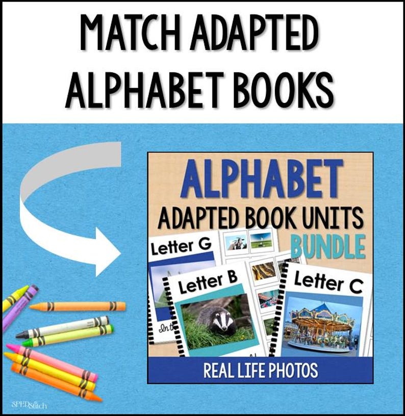 Alphabet Matching File Folders With Photos for Special Education Life ...
