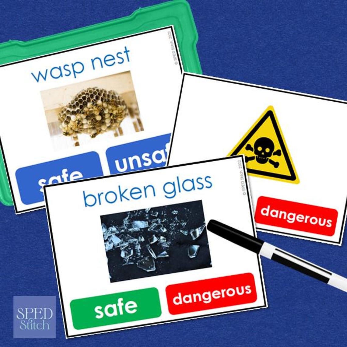 Identifying Safe Dangerous Task Cards for SPED Autism Classrooms (safe ...
