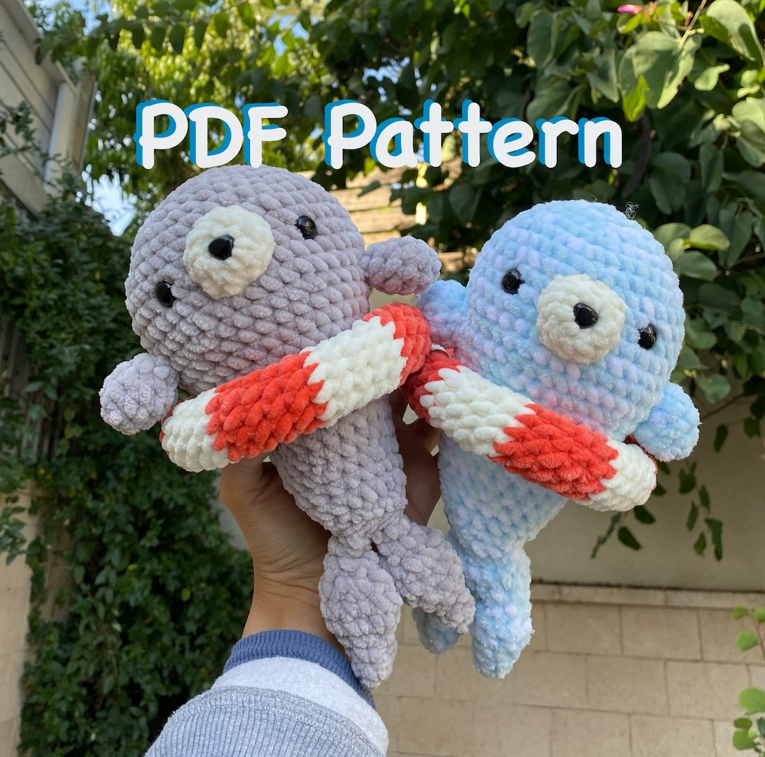 Crochet Swimming Seal (seal + Floaty) PATTERN - Etsy