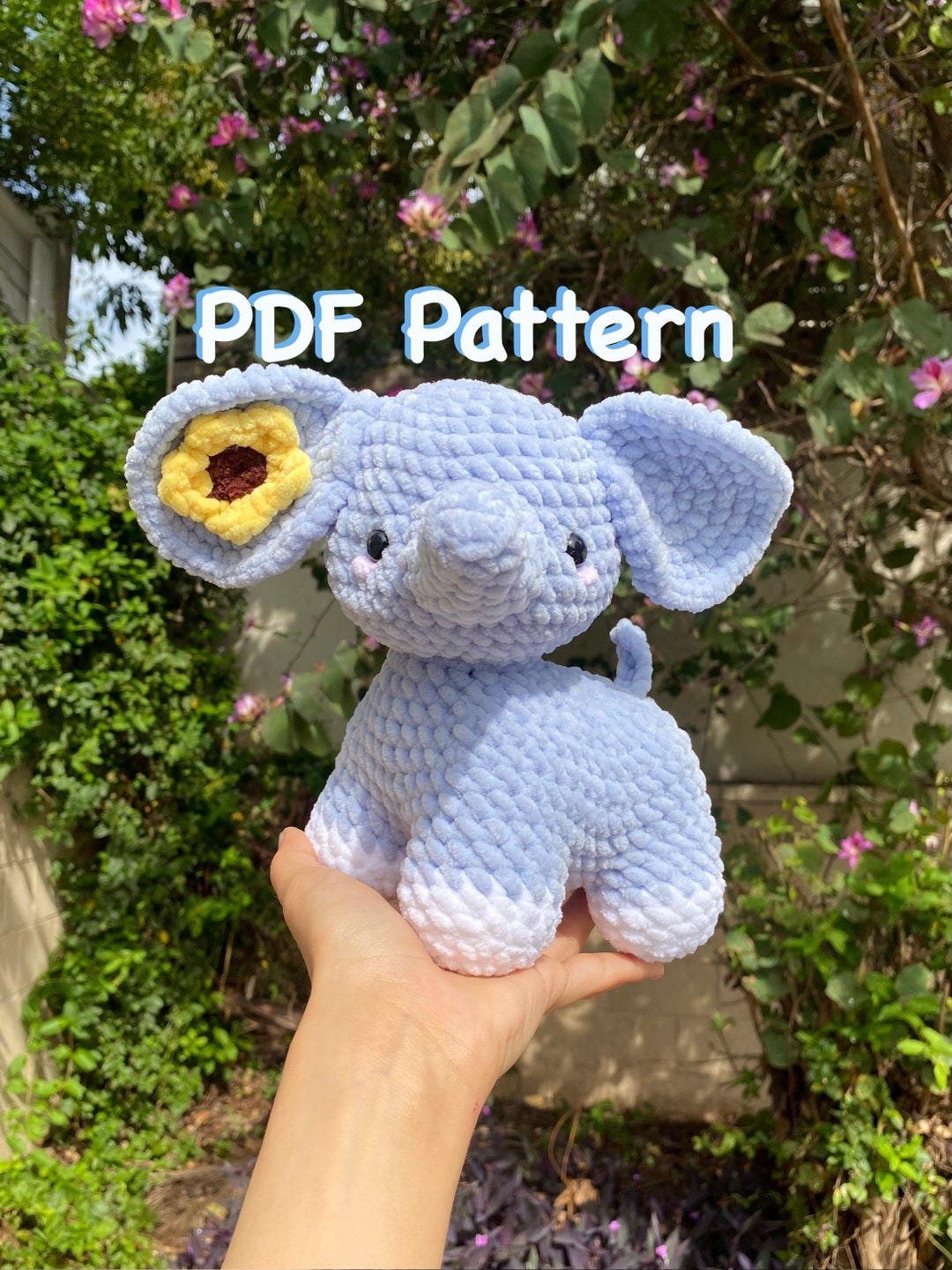Elephant Crochet PATTERN - Etsy