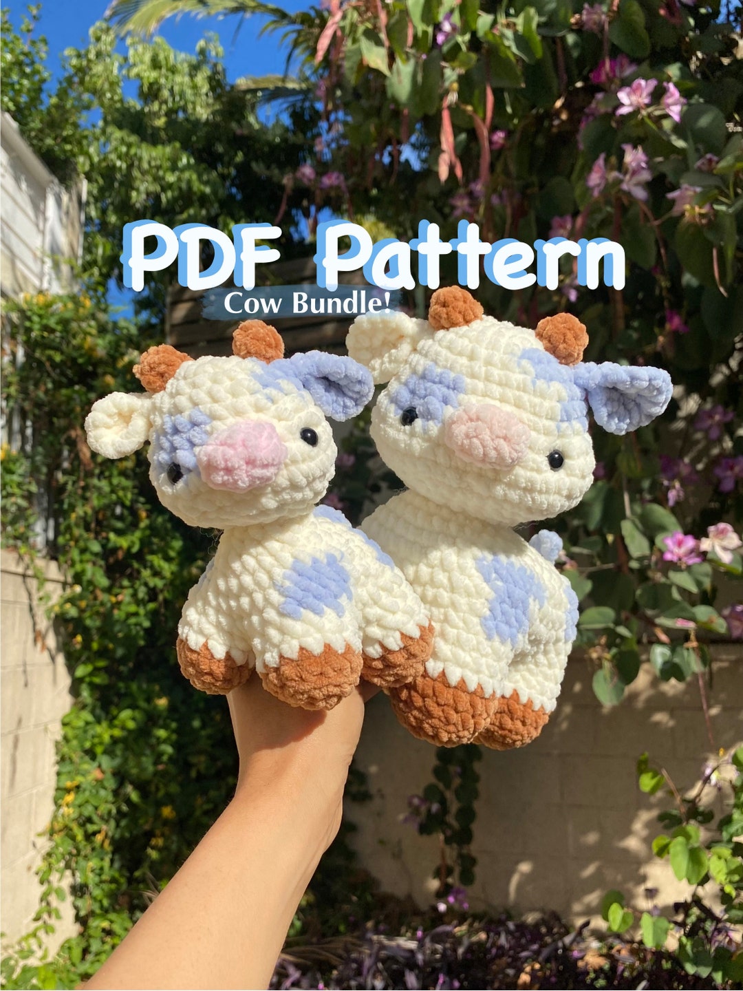 Big & Mini Cow Combo Crochet PATTERN - Etsy