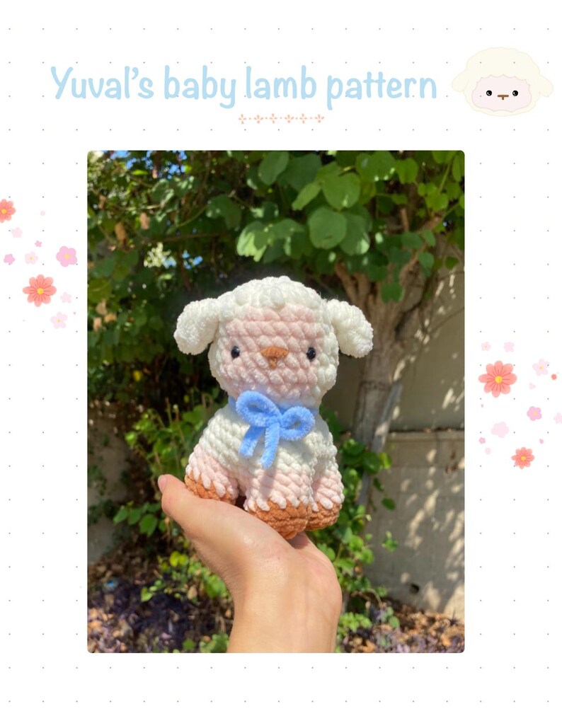 Baby Lamb (standing) Crochet PATTERN - Etsy