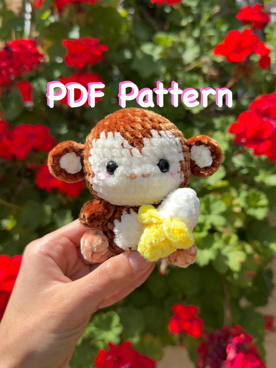 Baby Monkey Crochet PATTERN - Etsy