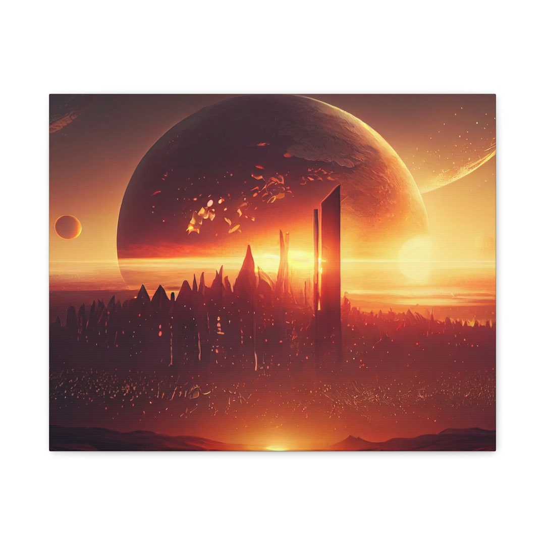 Enchanted Castle Skyline Canvas/canvas Gallery Wraps/magical Kingdom ...