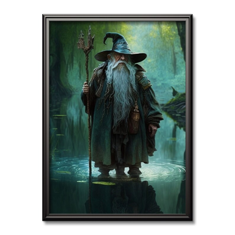 Wizard in Swamp Digital Art, Fantasy Fiction Digital Art, Swamp Wizard ...