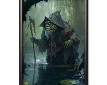 Wizard in Swamp Digital Art, Fantasy Fiction Digital Art, Swamp Wizard ...