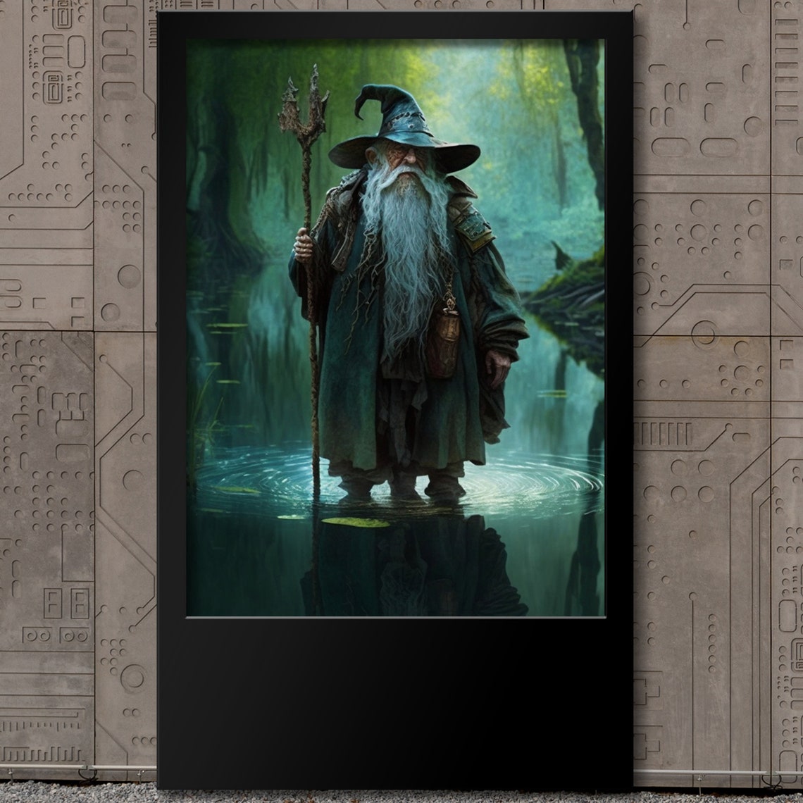 Wizard in Swamp Digital Art, Fantasy Fiction Digital Art, Swamp Wizard ...