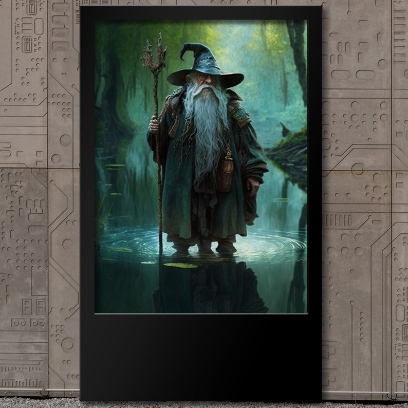 Wizard in Swamp Digital Art, Fantasy Fiction Digital Art, Swamp Wizard ...