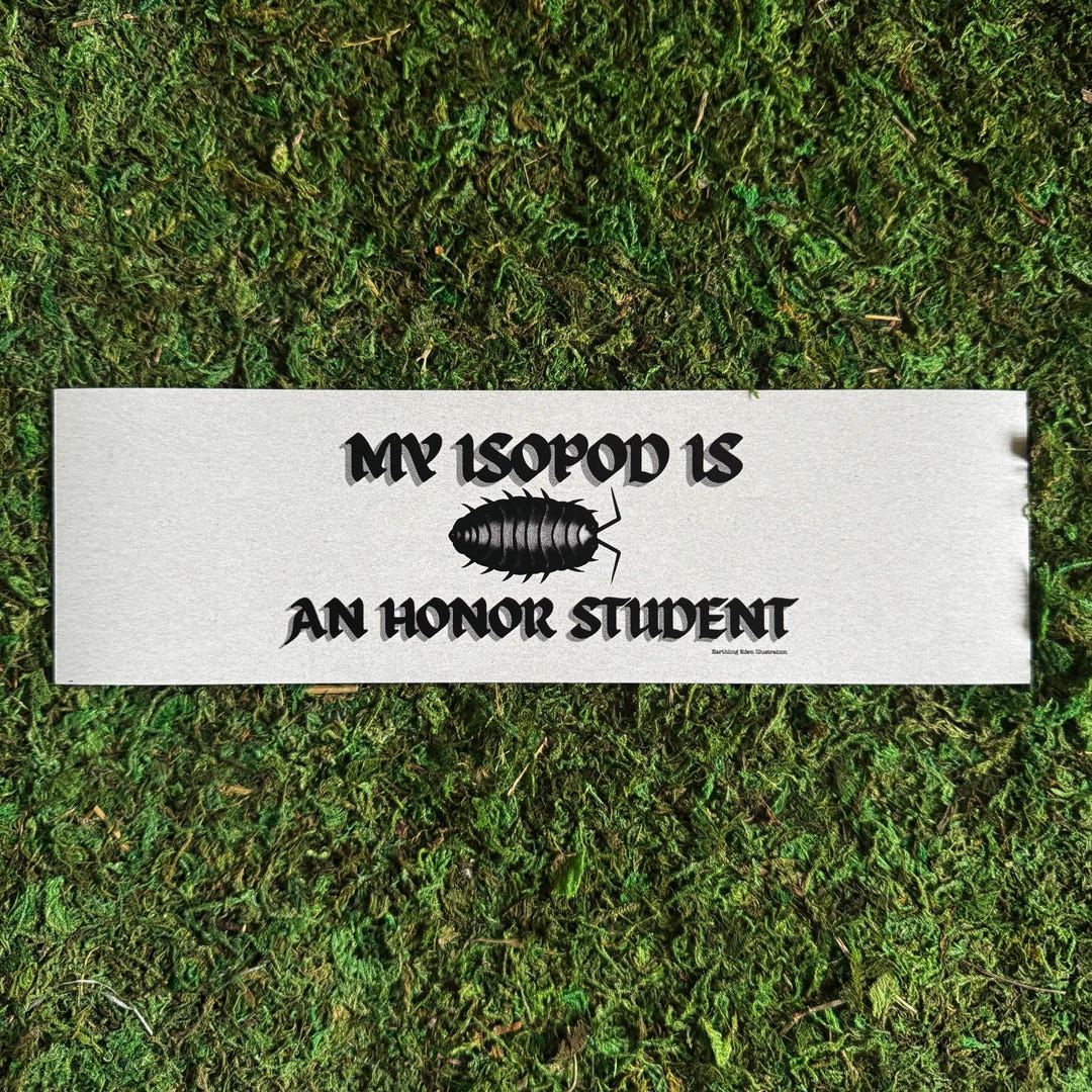 Isopod Honor Student Bumper Magnet - Etsy
