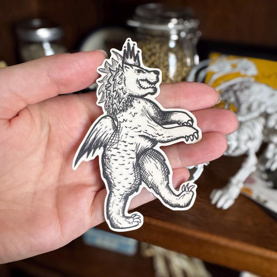 Medieval Fantasy Creature Sticker - Etsy