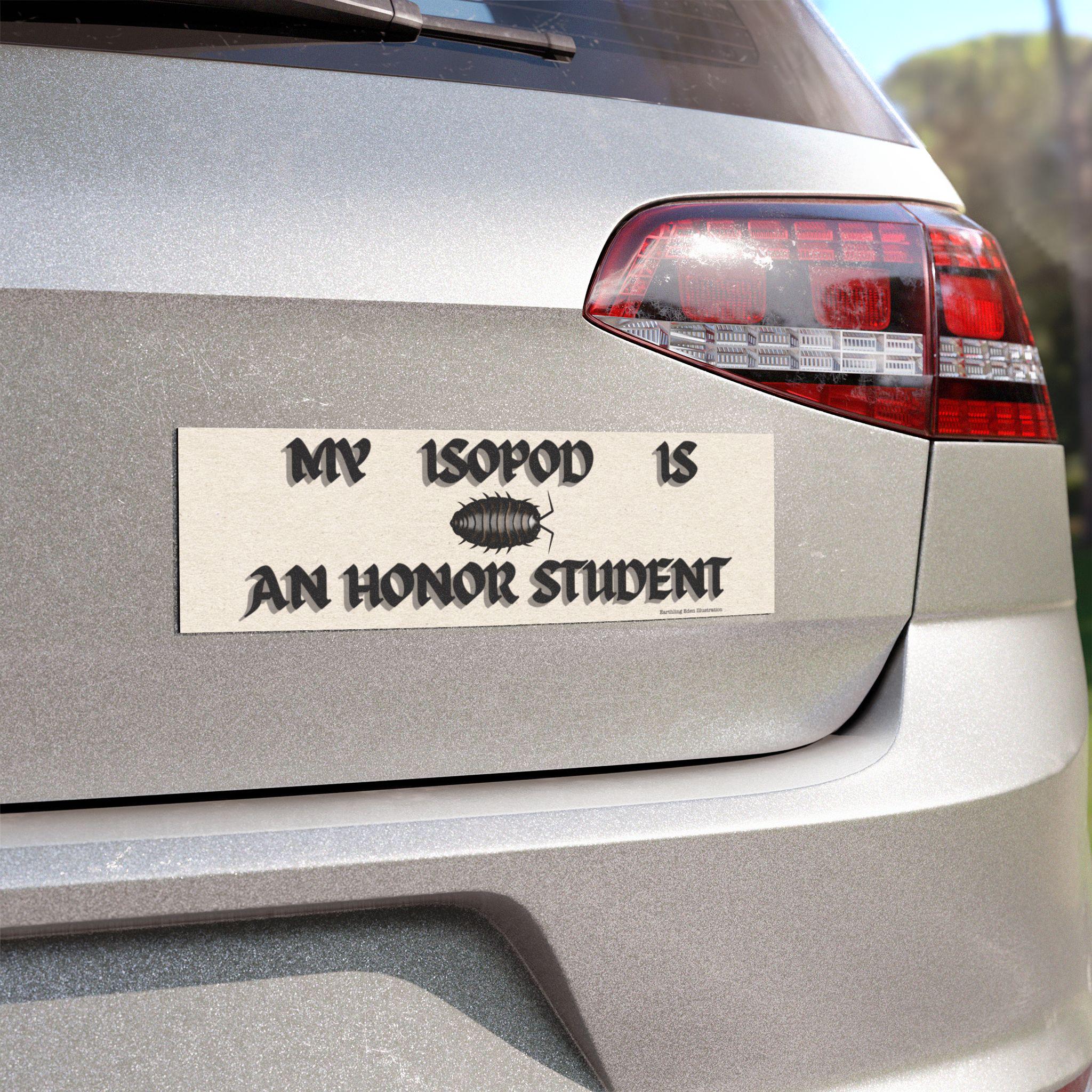 Isopod Honor Student | Bumper Magnet - Etsy