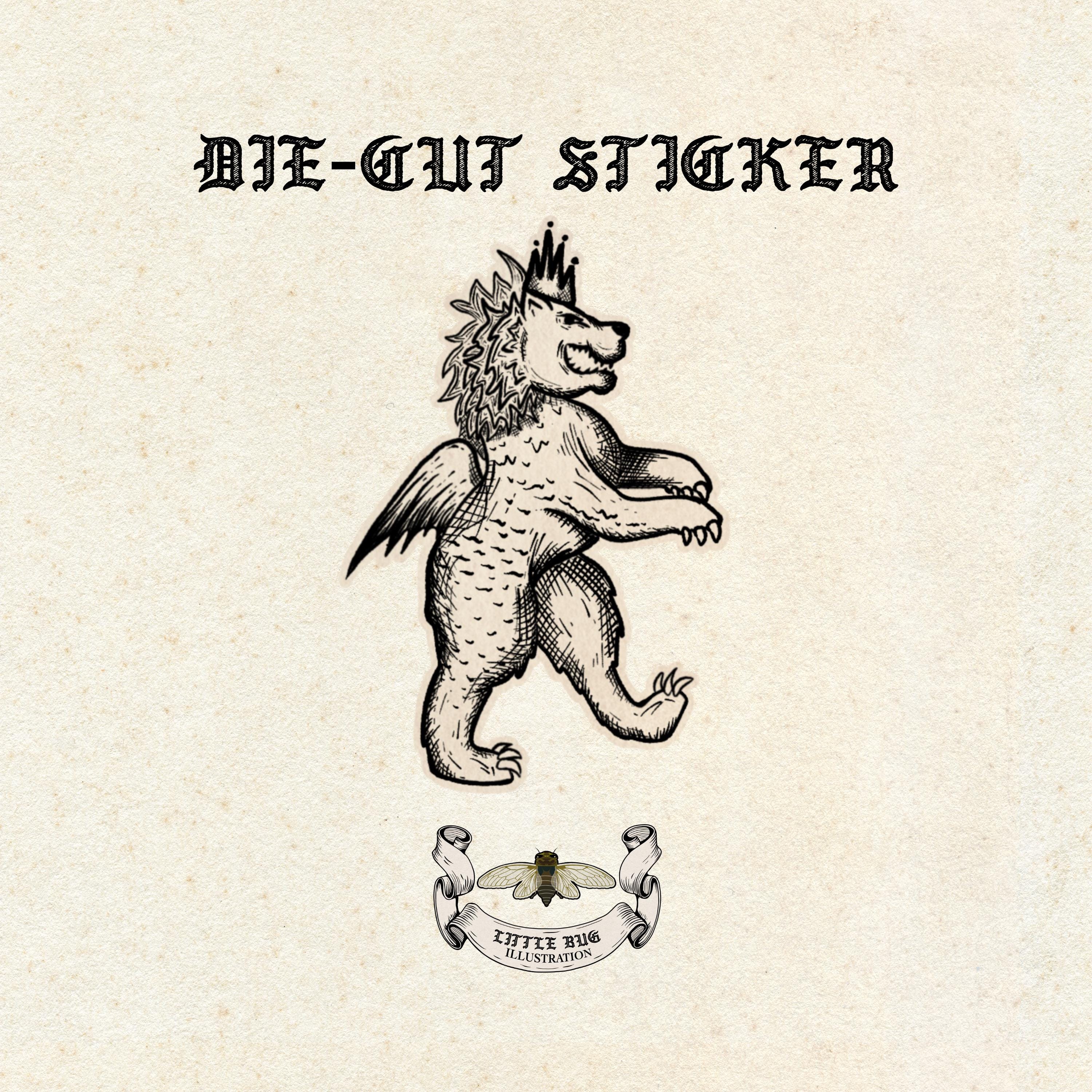 Medieval Fantasy Creature Sticker - Etsy