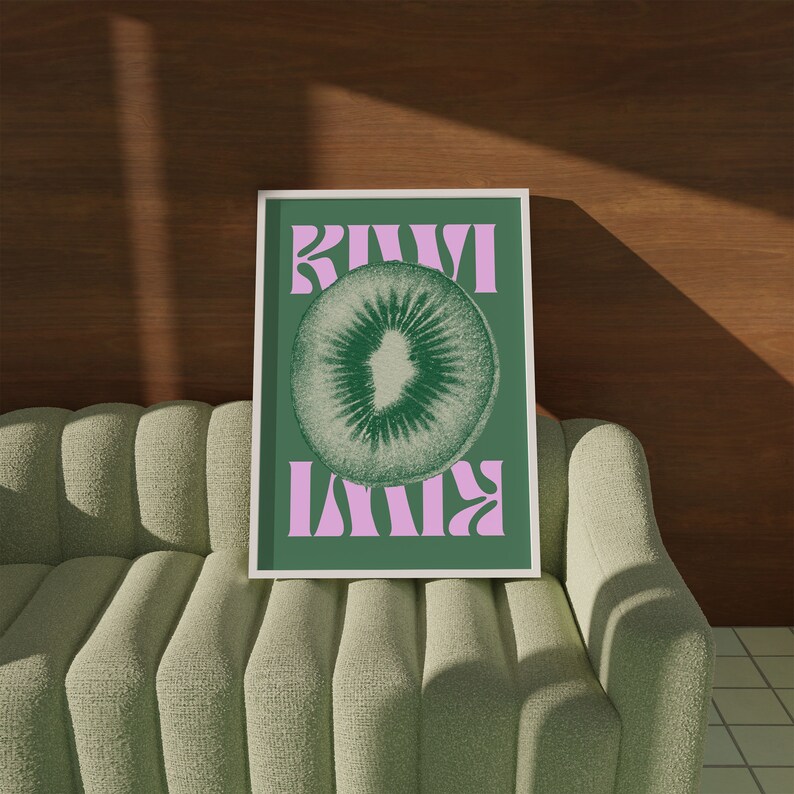 Kiwi Poster, Fruit Print, Home Decor, Food Poster, Lyric Poster, Food ...