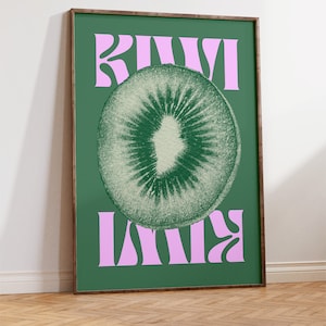 Kiwi Poster, Fruit Print, Home Decor, Food Poster, Lyric Poster, Food ...