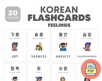 Korean Weather Flashcards Learn Korean Language Educational Printable ...