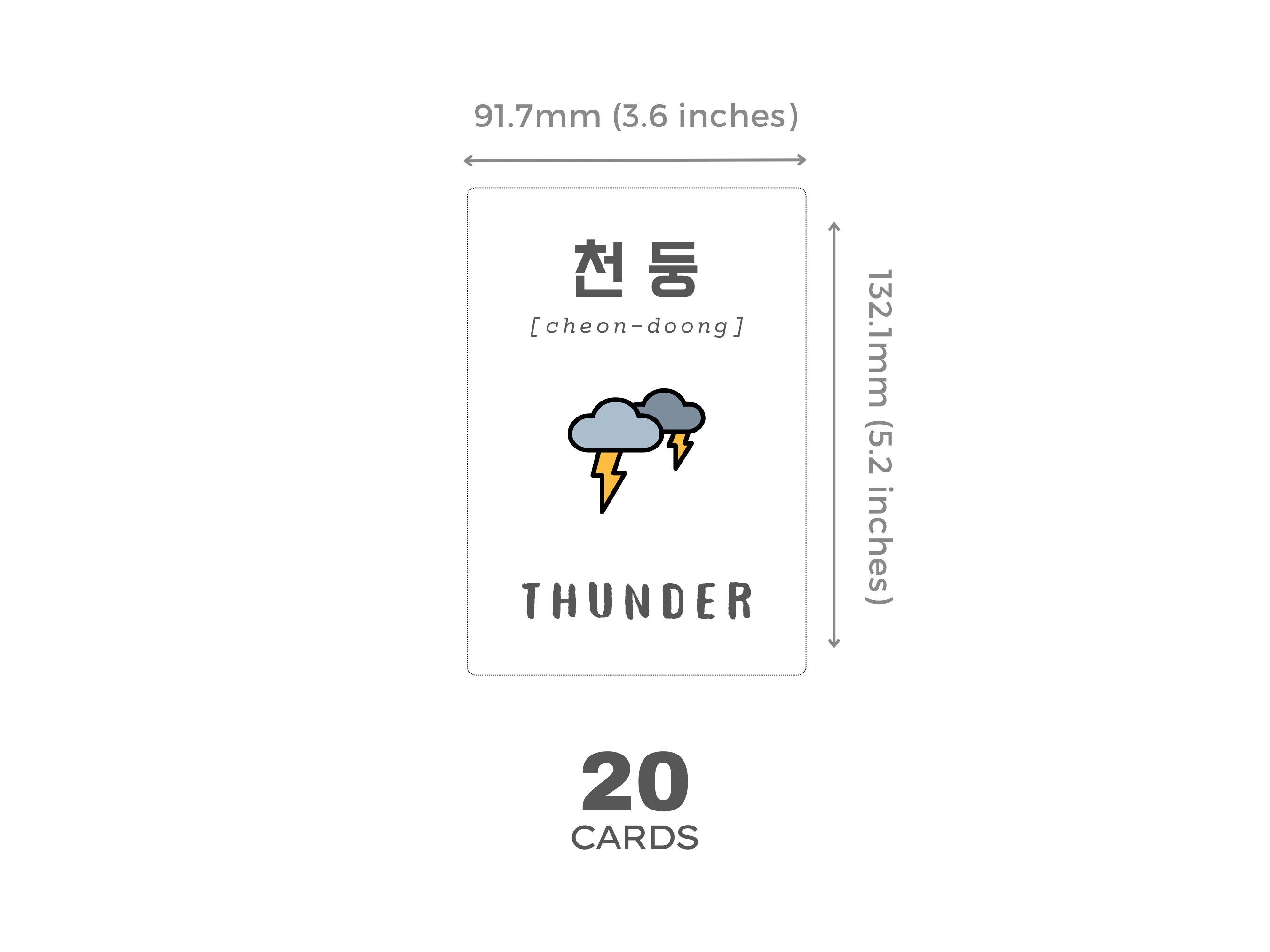 Korean Weather Flashcards | Learn Korean Language | Educational ...