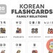 20 Korean Family Relations Flashcards | Learn Hangul Family Vocabulary ...