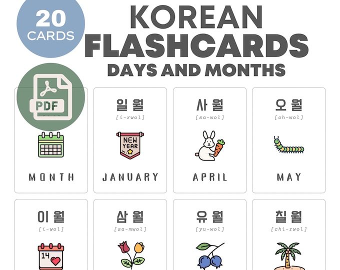 Office Korean Flashcards | Learn Korean Language | Educational ...