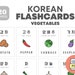 Korean Vegetable Flashcards | Learn Korean Language | Educational ...