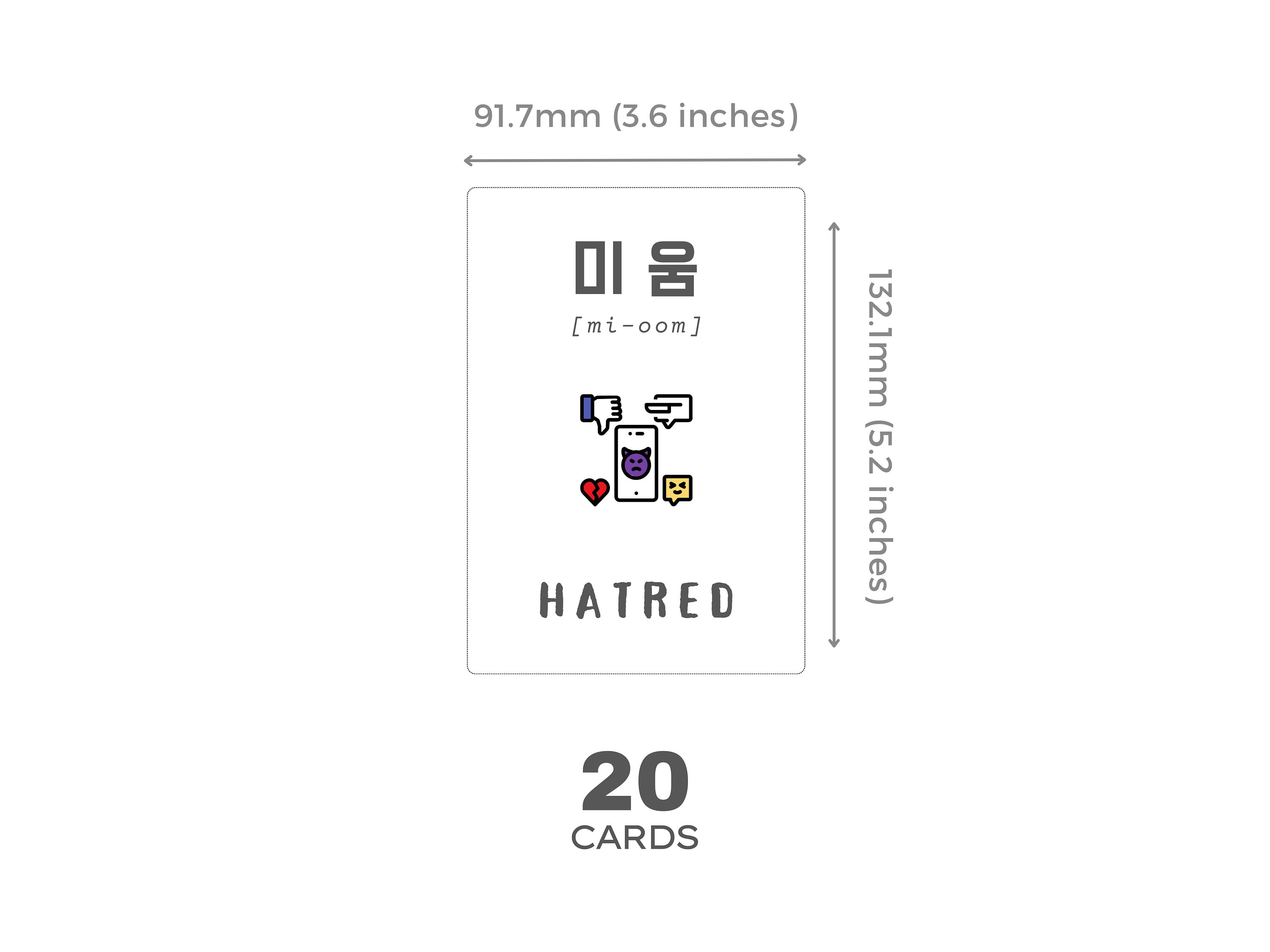 Korean Feeling Flashcards Learn Korean Language Educational Printable ...