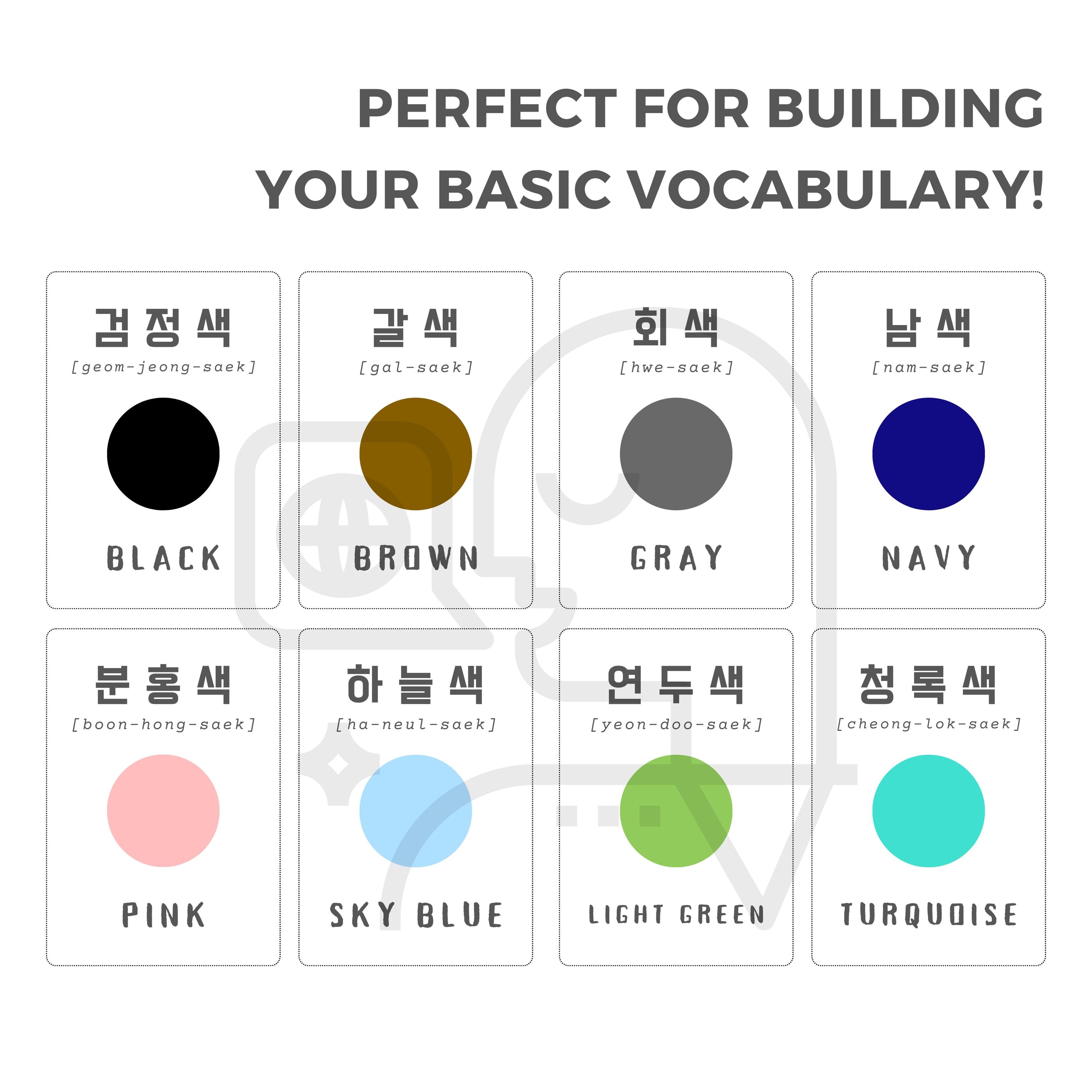 Korean Feeling Flashcards | Learn Korean Language | Educational ...
