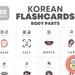Korean Body Parts Flashcards Learn Korean Language Educational ...
