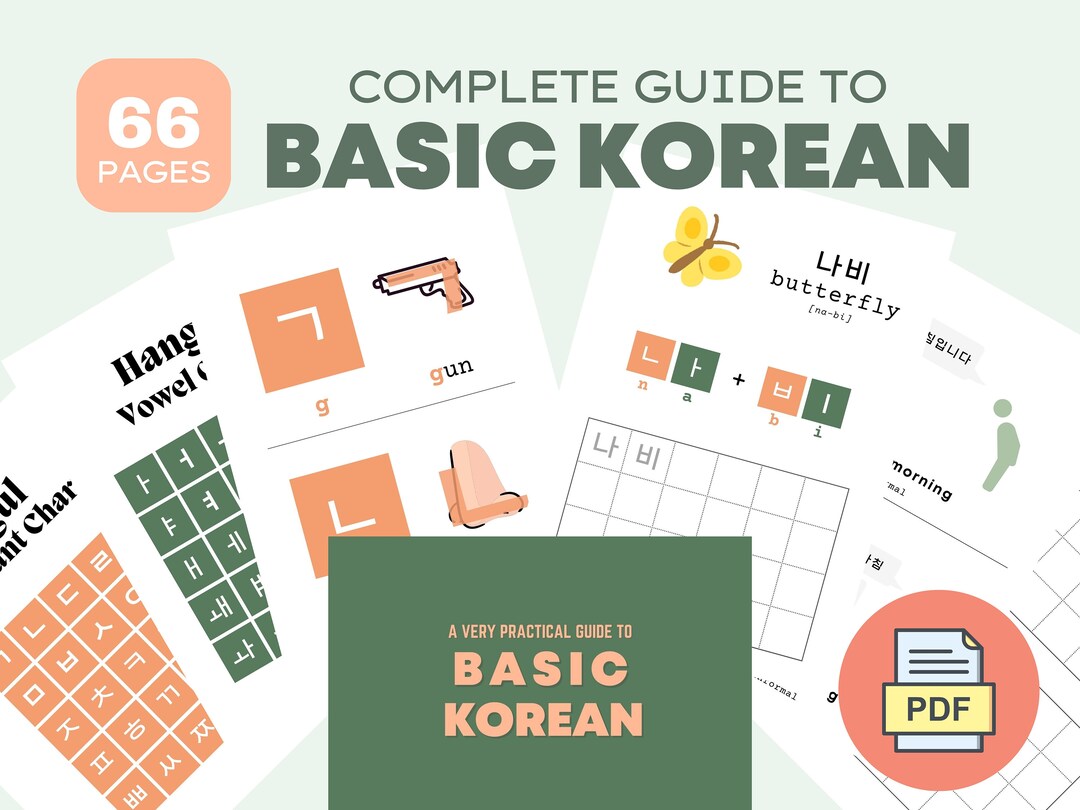 Complete Guide to Basic Korean Korean Language Korean Study Korean ...