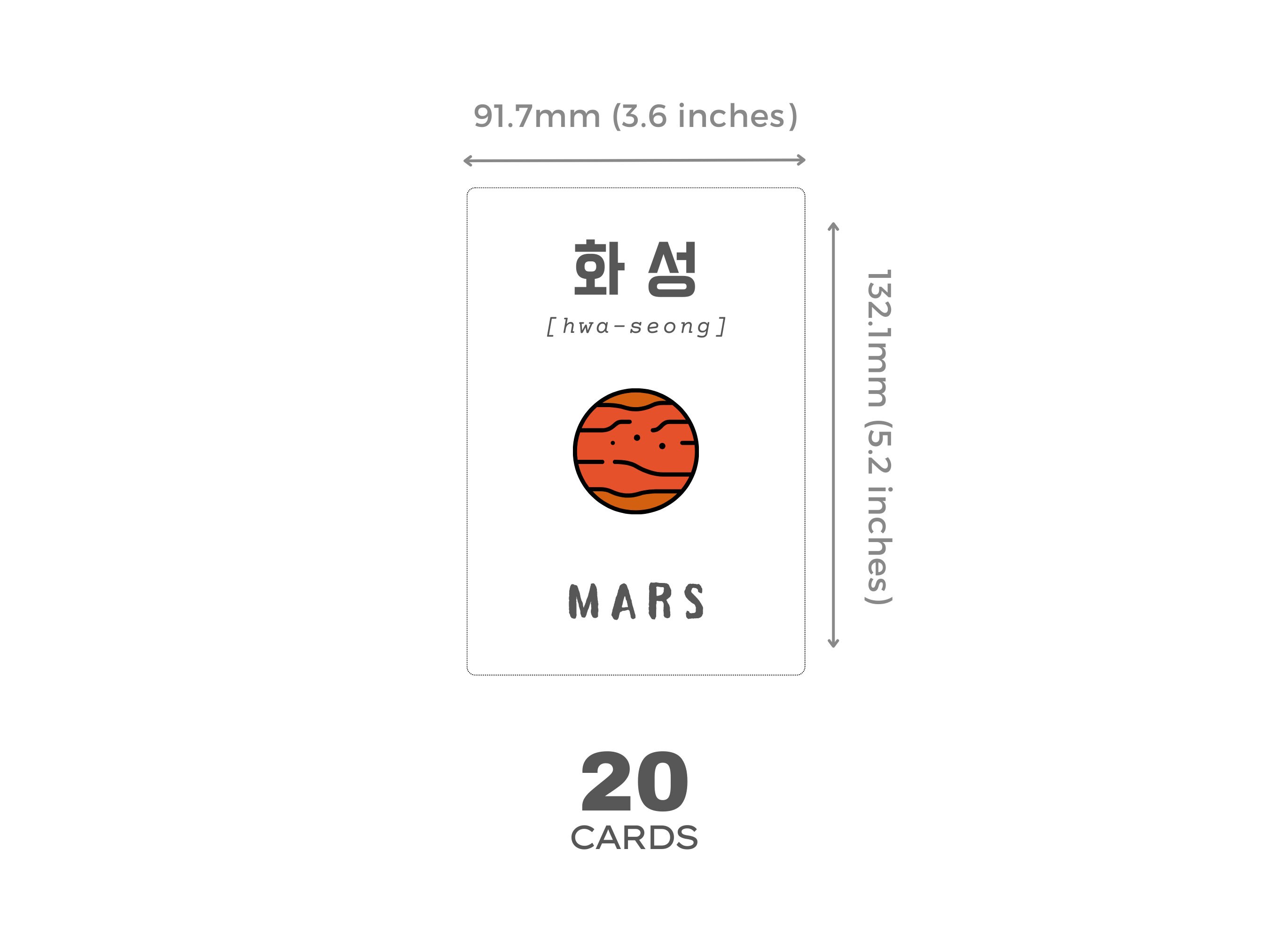 Planets & Universe Korean Flashcards Learn Korean Language Educational ...