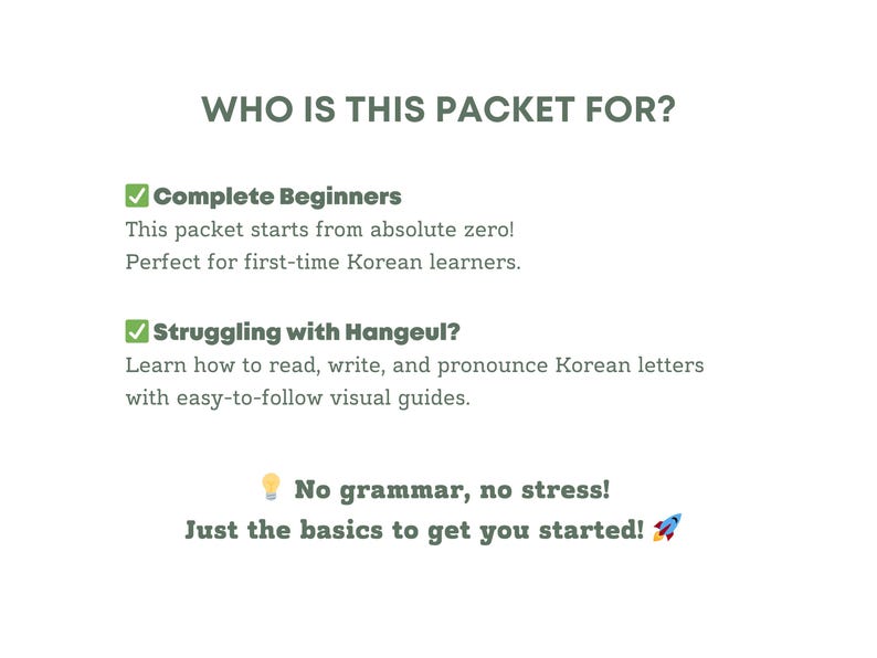 Super Basic Korean Printable Worksheets | Korean Language | Korean ...