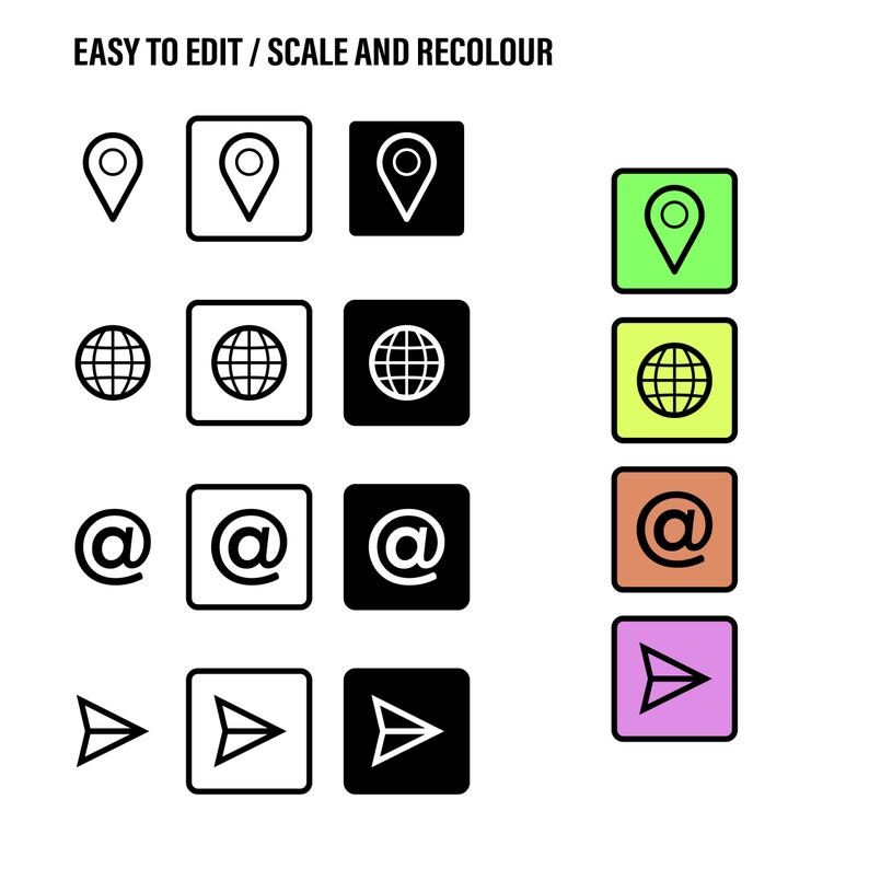 64 Vector Icons - Etsy
