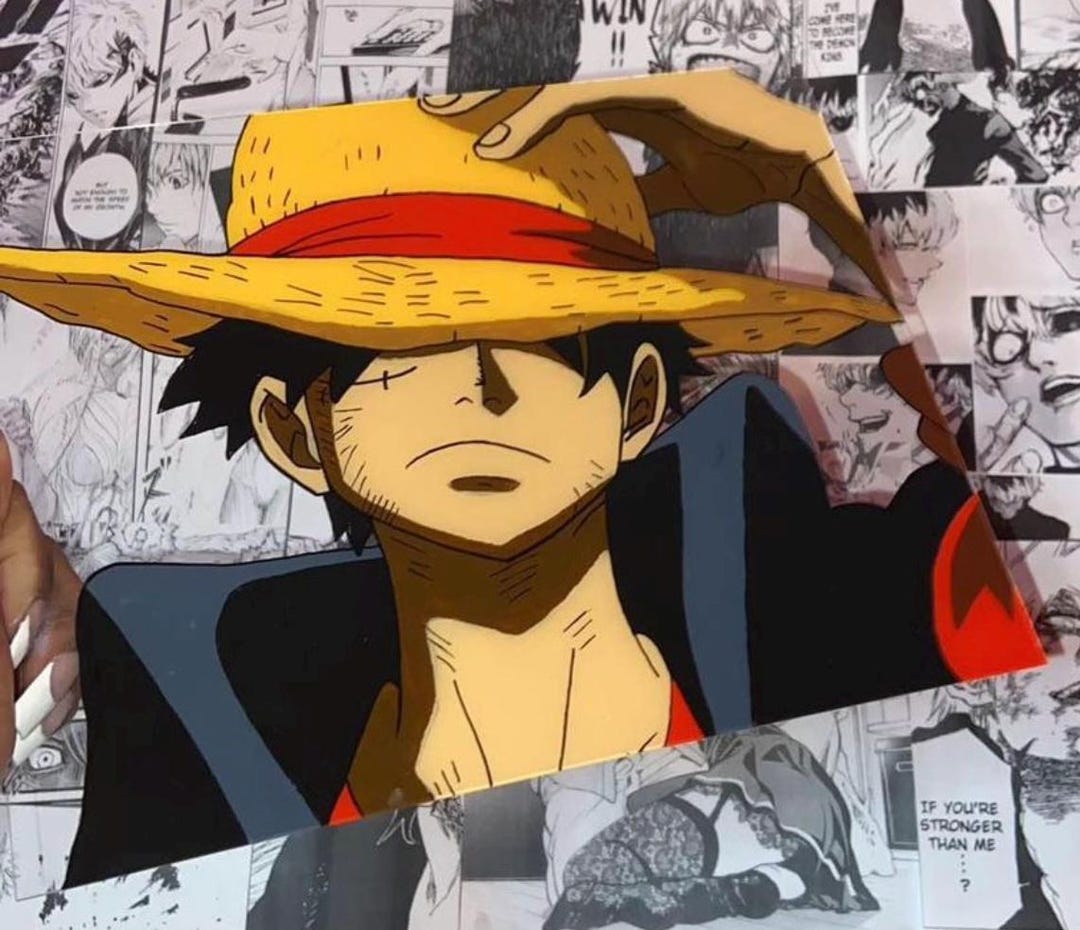 Luffy One Piece Painting - Etsy