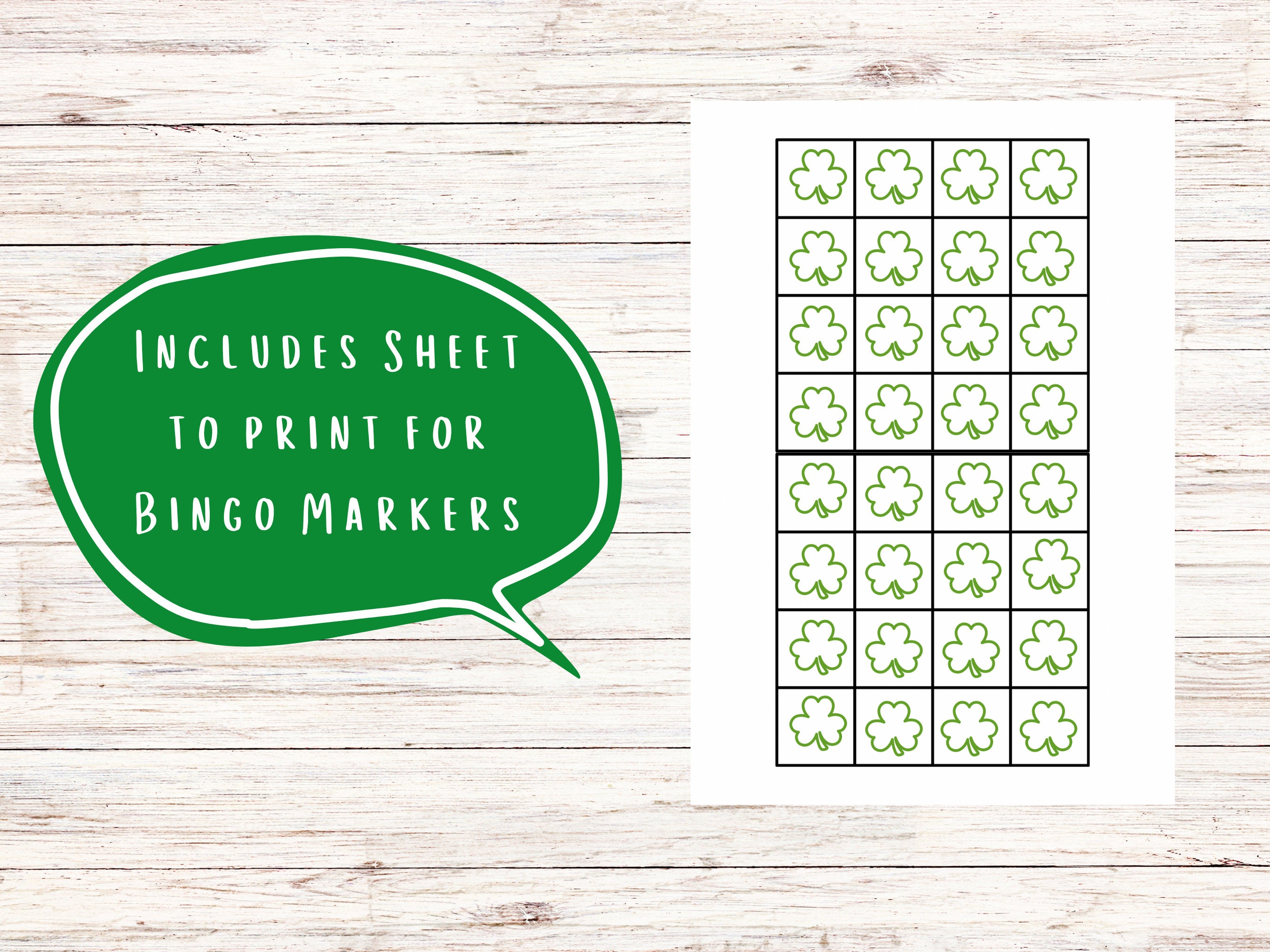 Digital Download Bingo Bundle for Valentines Day and St Patricks Day ...