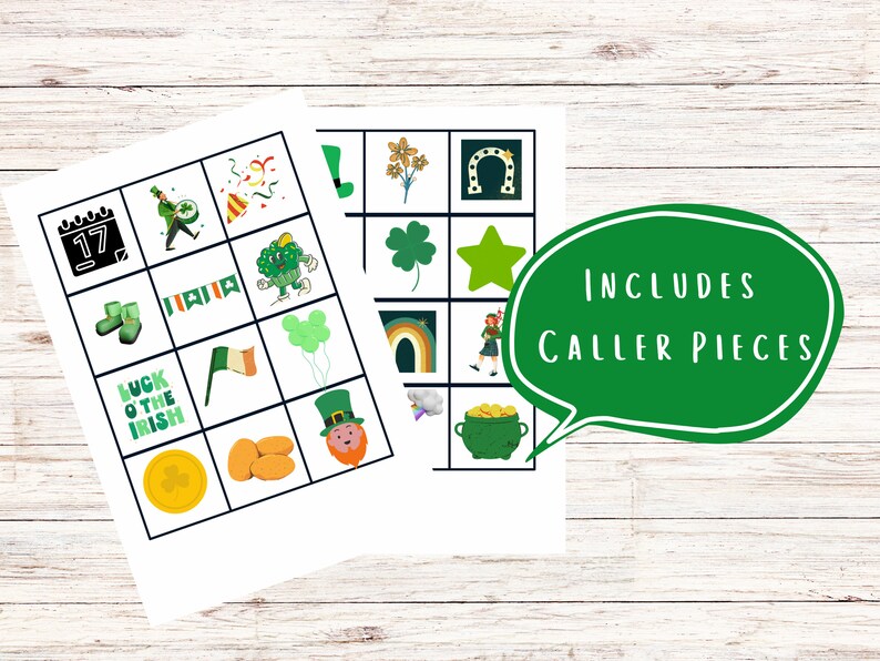 Digital Download Bingo Bundle for Valentines Day and St Patricks Day ...